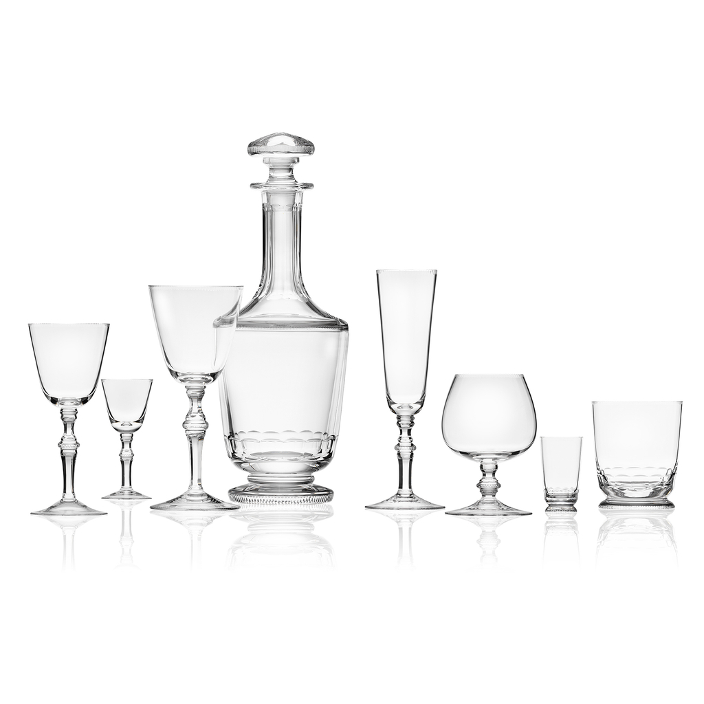 Mozart drinking collection of cut Moser crystal