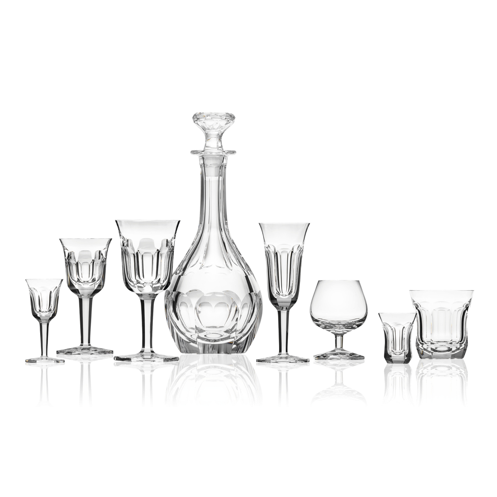 The Pope drinking collection of cut Moser crystal