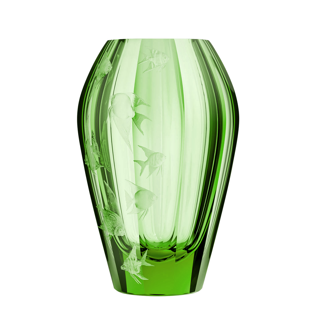 Hand-cut Bohemian crystal vase Diva by Moser