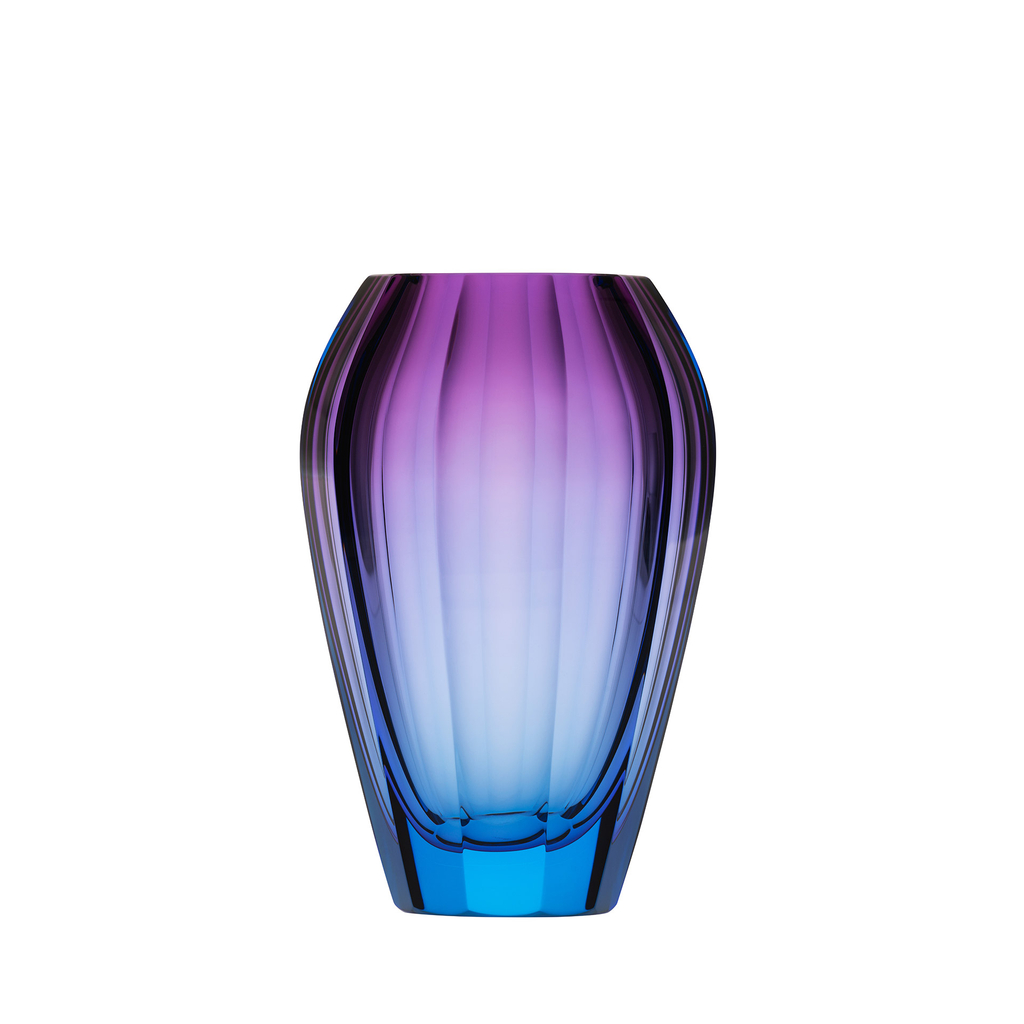 Hand-cut Bohemian crystal vase Diva by Moser