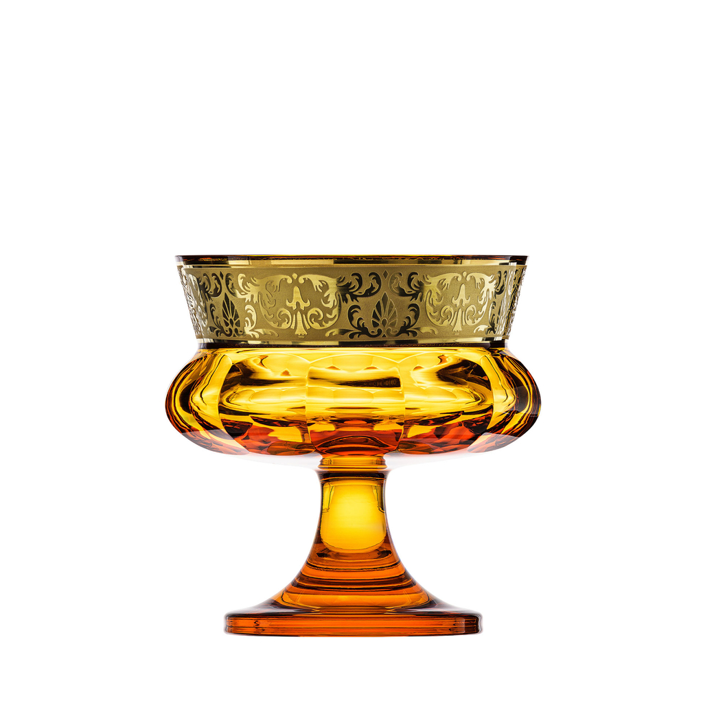 Bohemian hand-cut crystal bowl Mirth by Moser