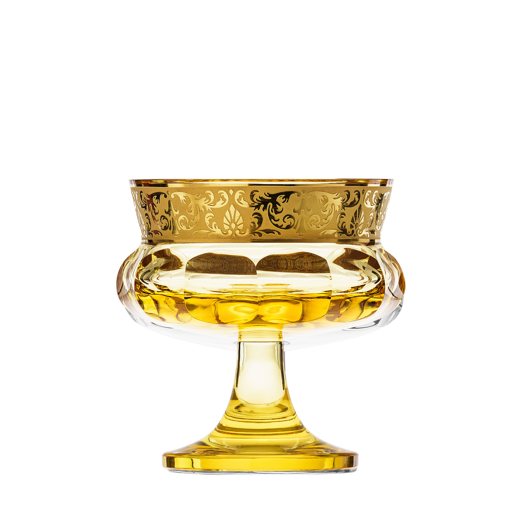 Bohemian hand-cut crystal bowl Mirth by Moser