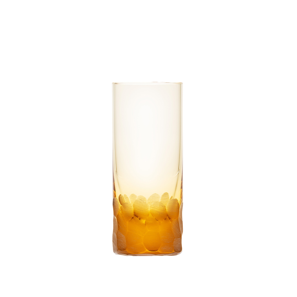 Orange Bohemian crystal vodka shot glass 75 ml by Moser