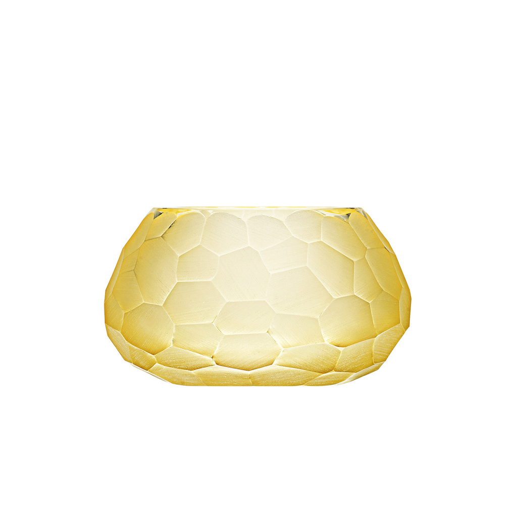 Hand-cut Bohemian crystal candleholder Lucy by Moser