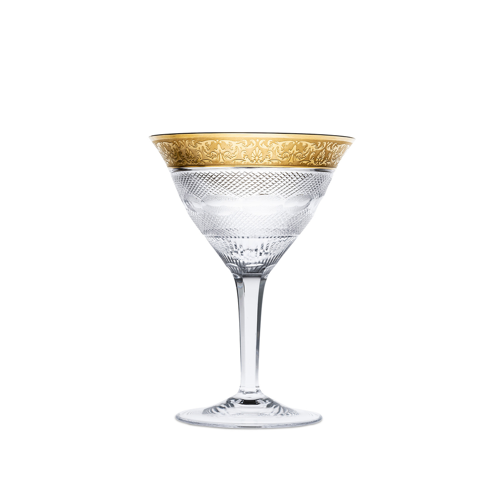 Bohemian crystal hand-cut martini or cocktail glass (150 ml) by Moser