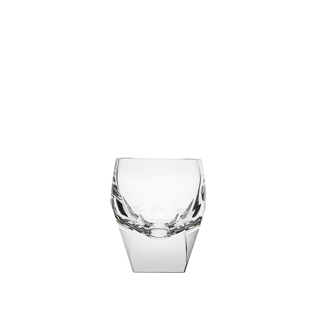 Clear Bohemian crystal shot glass for spirits by Moser