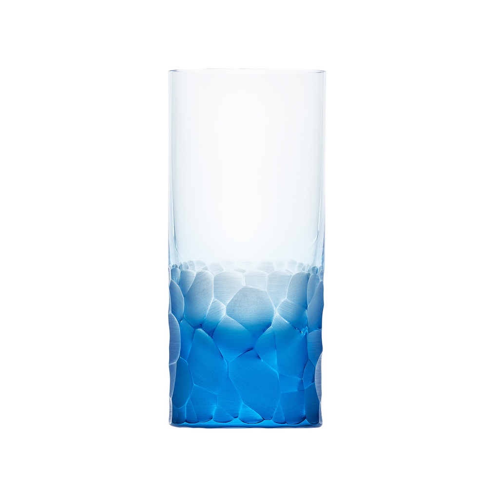 Blue Bohemian crystal water glass (330 ml) by Moser
