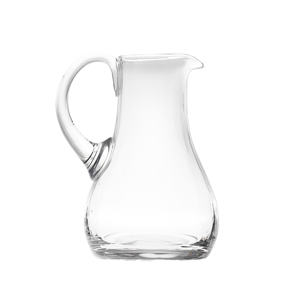 Hand-blown water jug, 1500 ml, from the Optic Collection | Moser