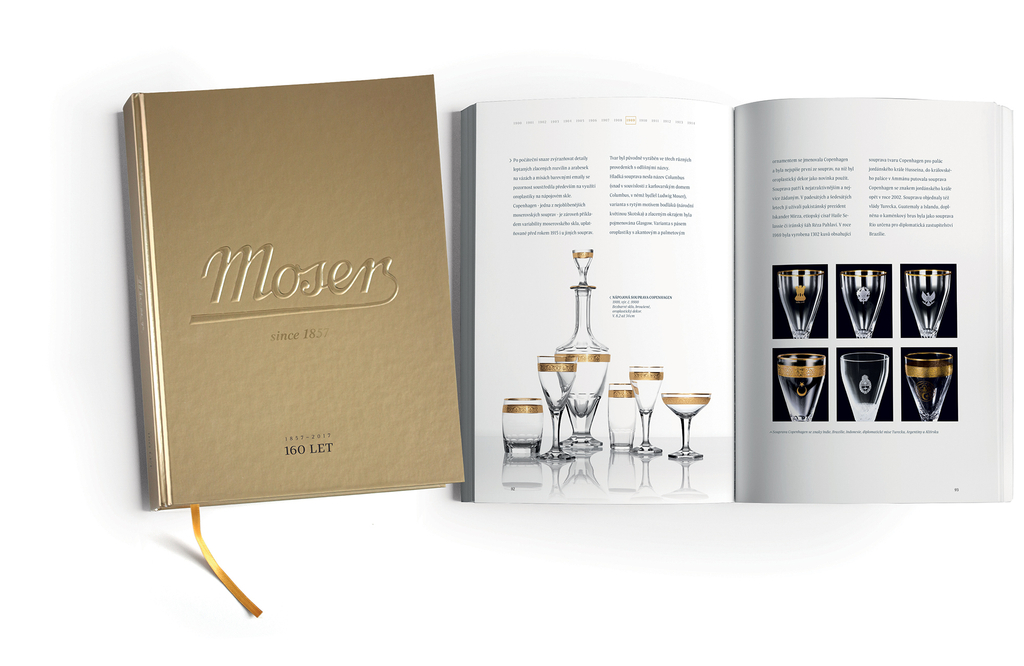 Moser Book with the history of Moser Glassworks