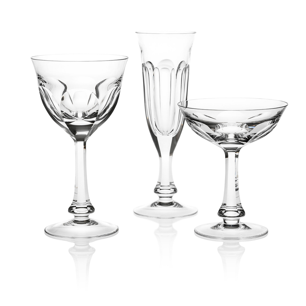 Set of 3 crystal goblets Lady Hamilton | Moser