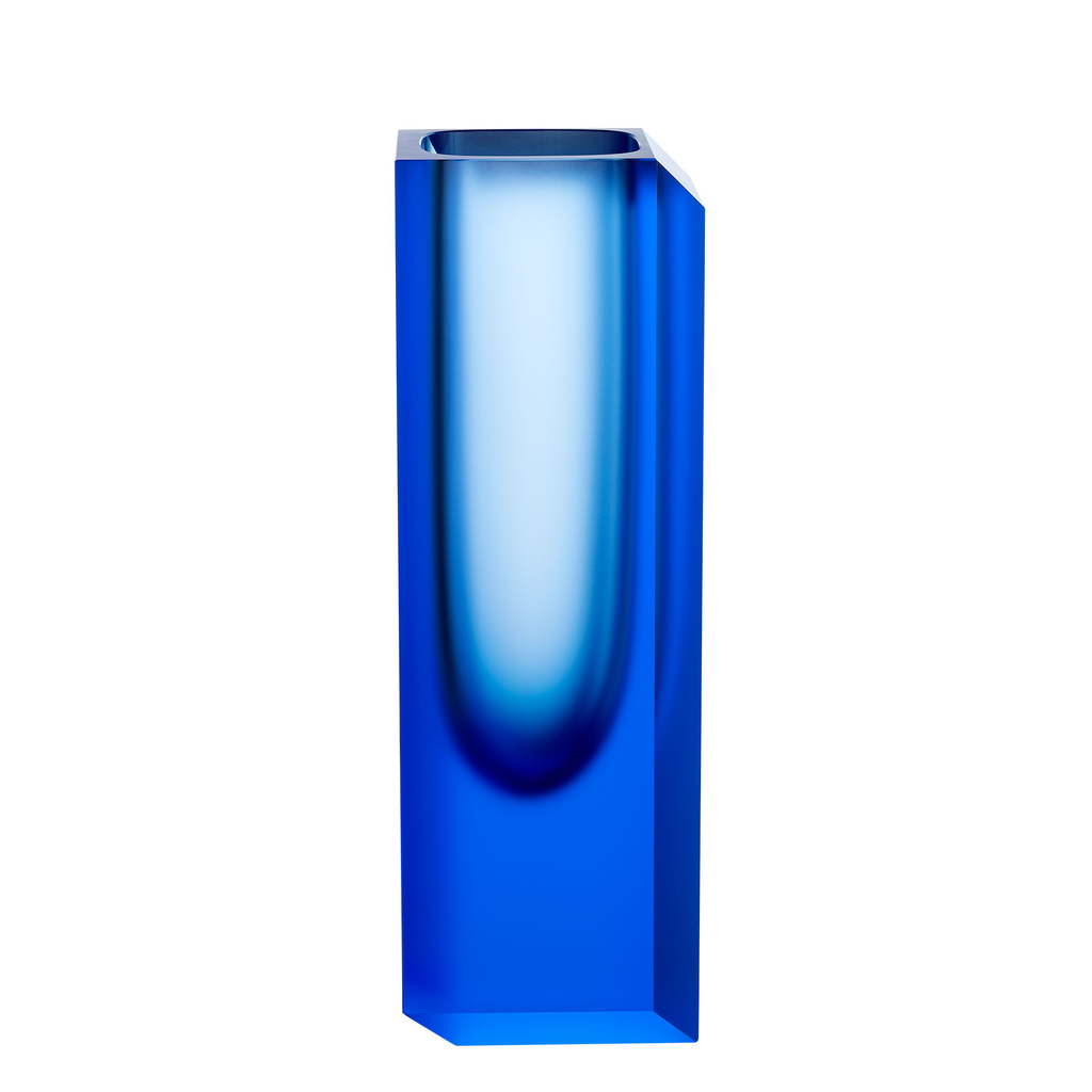 Abyss Vase – Hand-Blown Crystal with Matte Finish