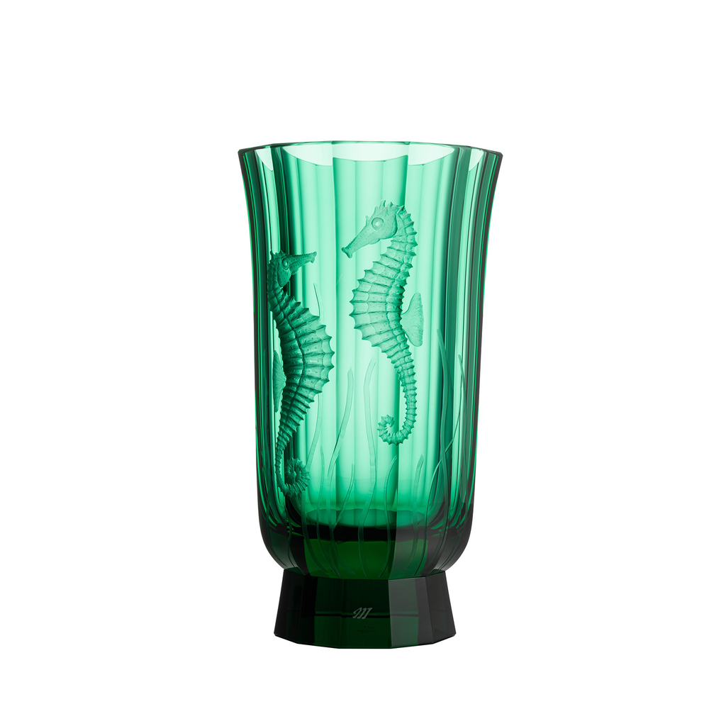 Mambo vase, 33.5 cm, nephrite green