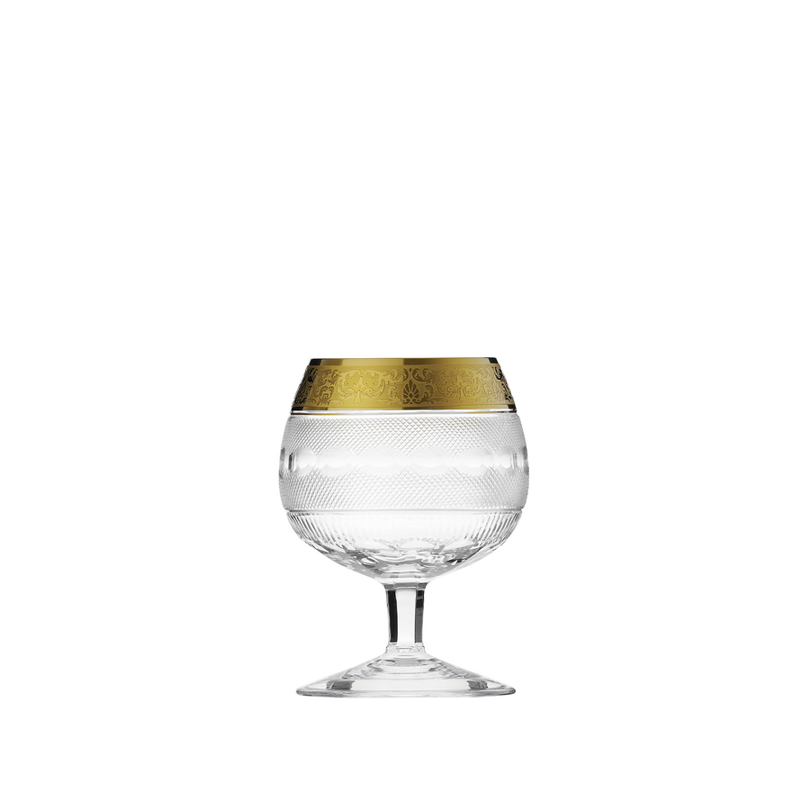 Bohemian crystal hand-cut brandy glass (320 ml) by Moser