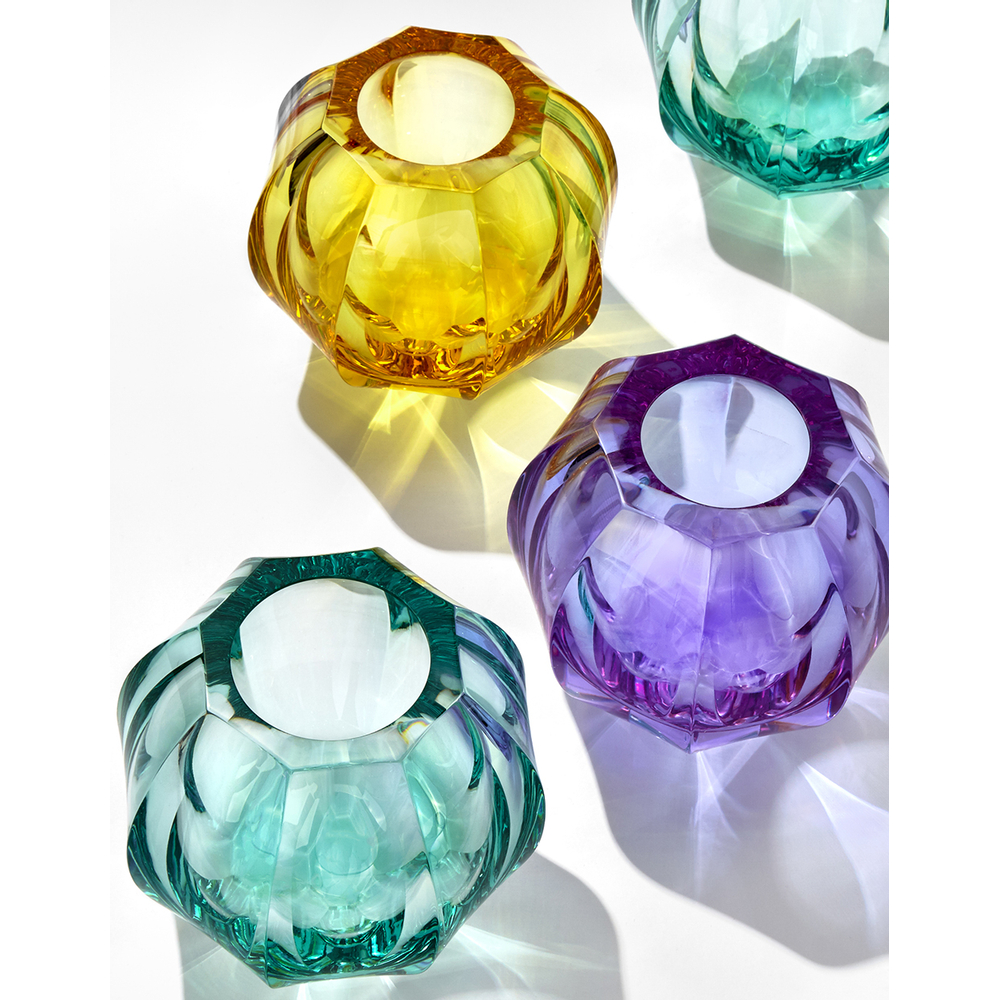 Hand-cut Bohemian crystal vase Beauty by Moser