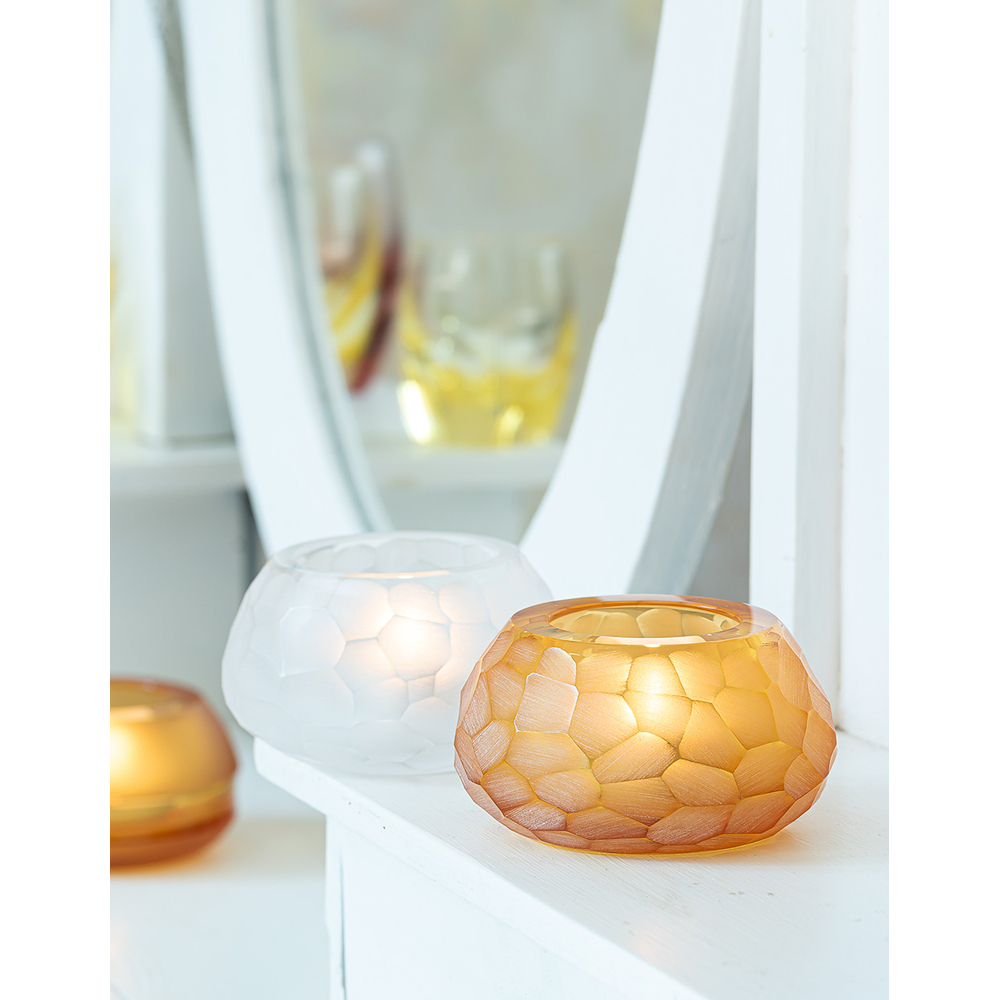 Hand-cut Bohemian crystal candleholder Lucy by Moser - Moser