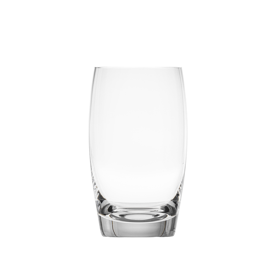Clear minimalist Bohemian crystal water glass by Moser