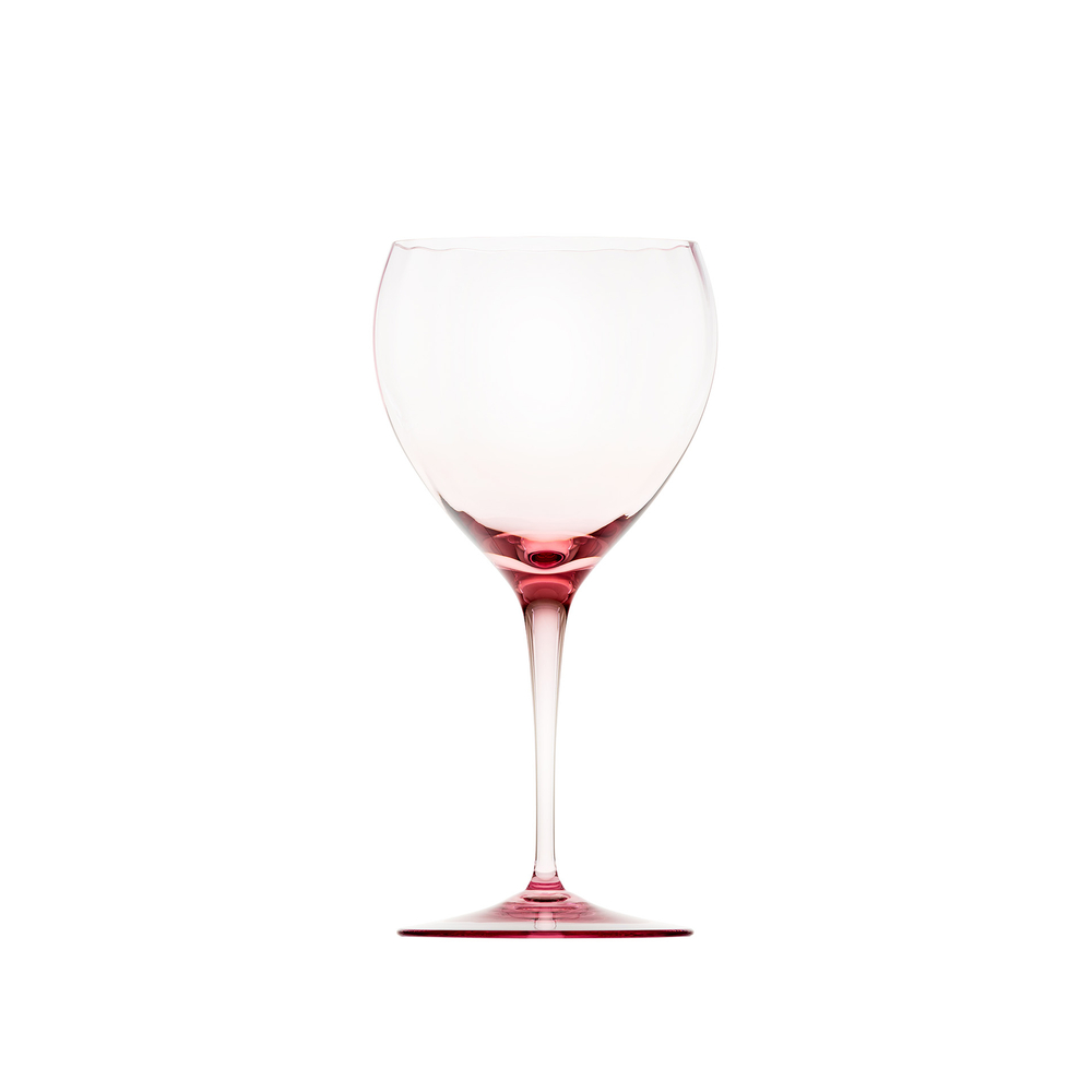 Red Bohemian crystal red wine glass (480 ml) by Moser