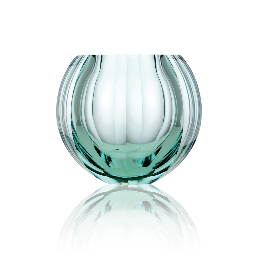 Violet hand-cut Bohemian crystal vase Beauty by Moser