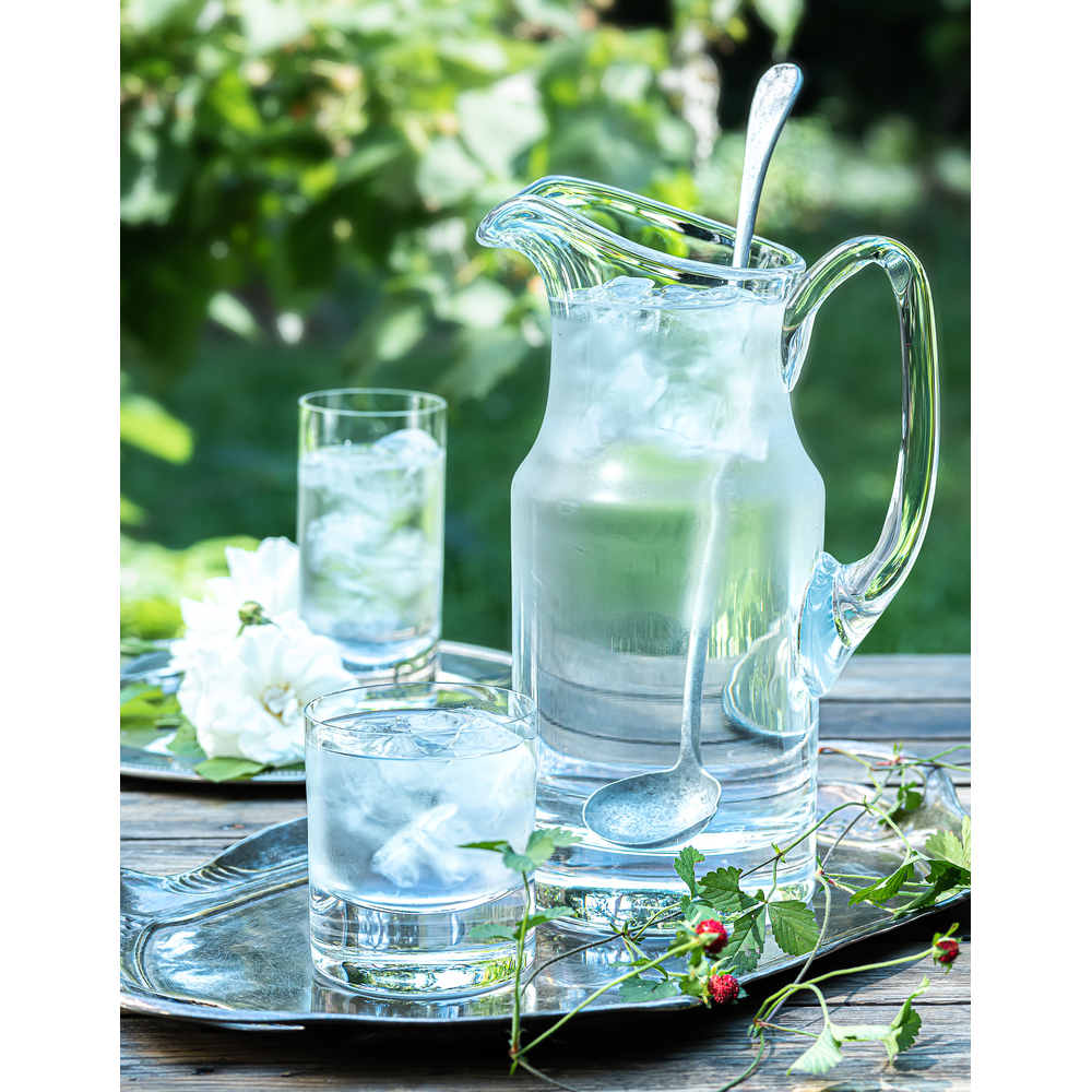 Water or lemonade clear jug (1,500 ml) from Bohemian crystal by Moser