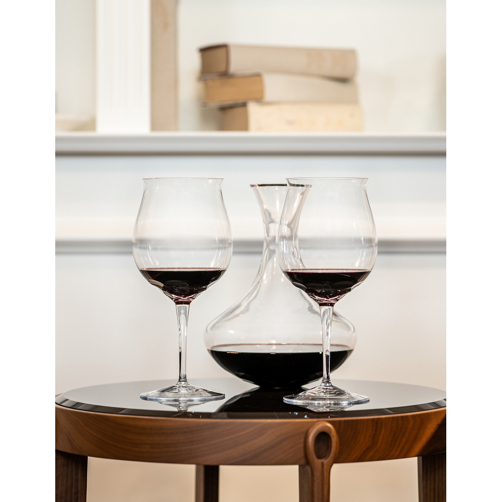 Clear Bohemian crystal wine decanter (1,500 ml) by Moser