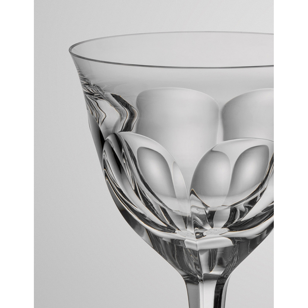 Bohemian crystal white wine glass (210 ml) hand-cut by Moser