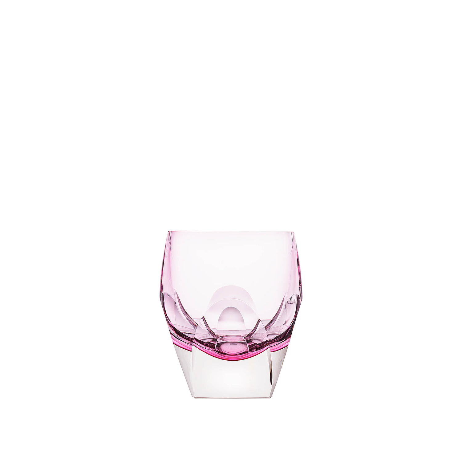 Pink Bohemian crystal shot glass for spirits by Moser