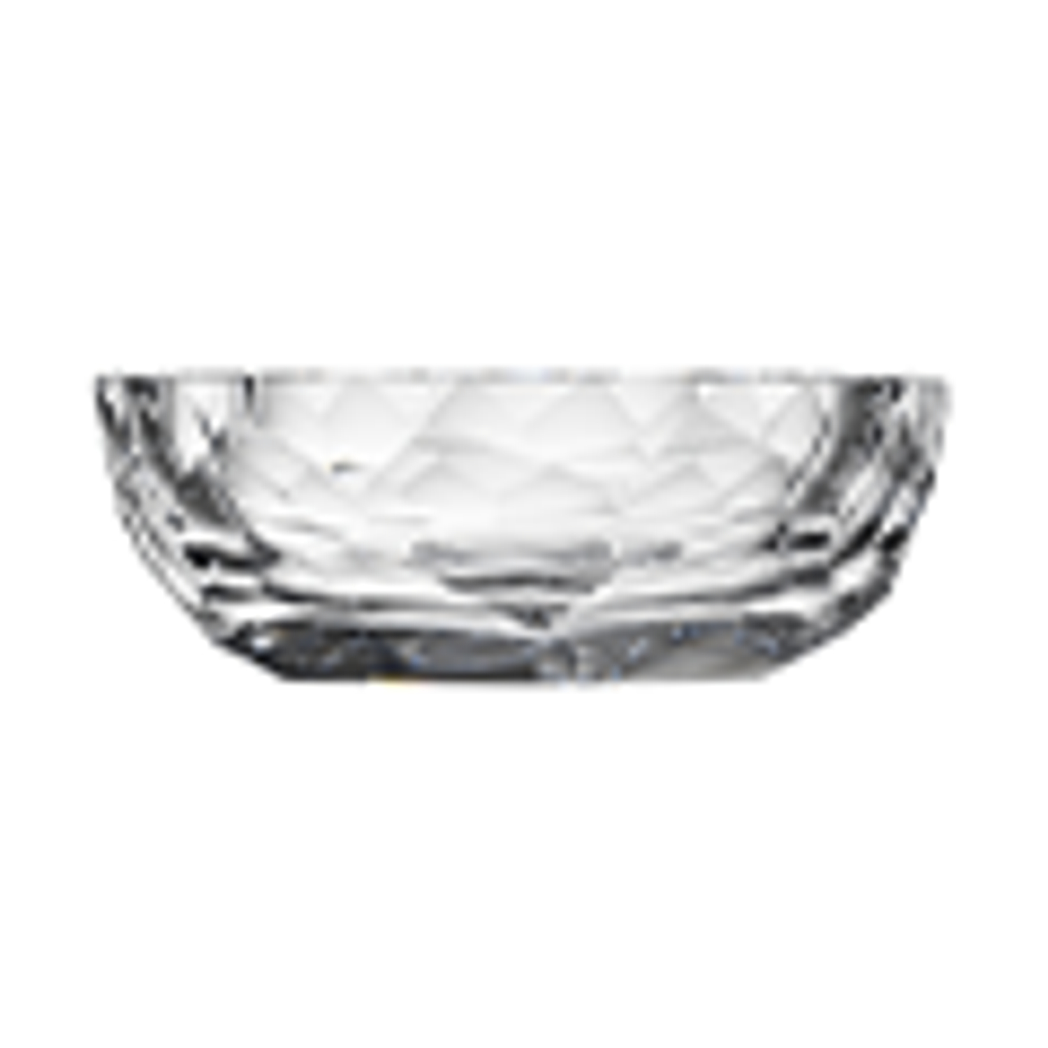 Clear cut crystal bowl (29 cm) | Cubism collection by Moser