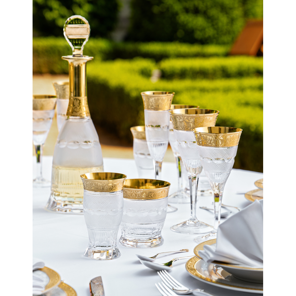 Bohemian cut crystal water glass (180 ml) by Moser