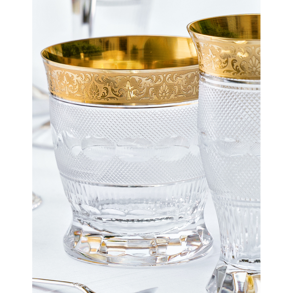 Bohemian cut crystal water glass (180 ml) by Moser
