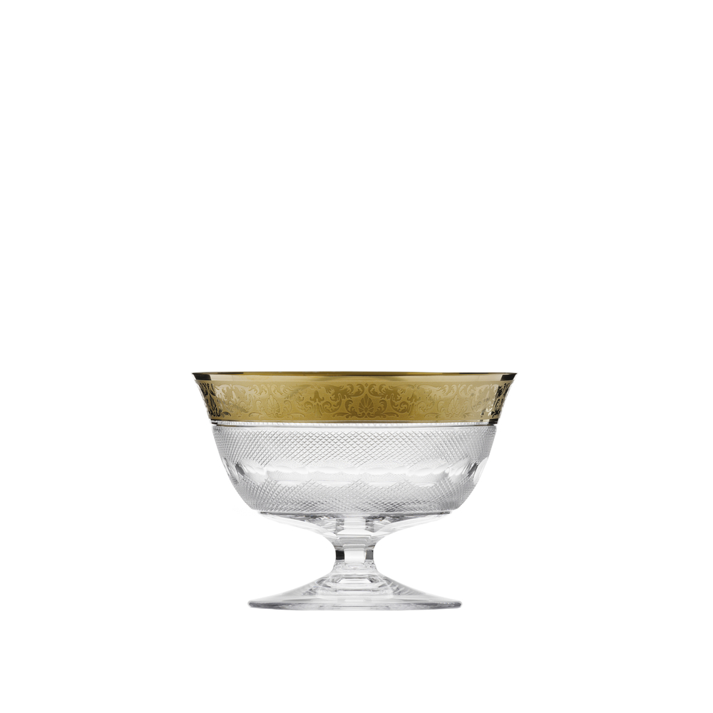 Ice-cream bowl from fine lead-free crystal by Moser. Splendid collection