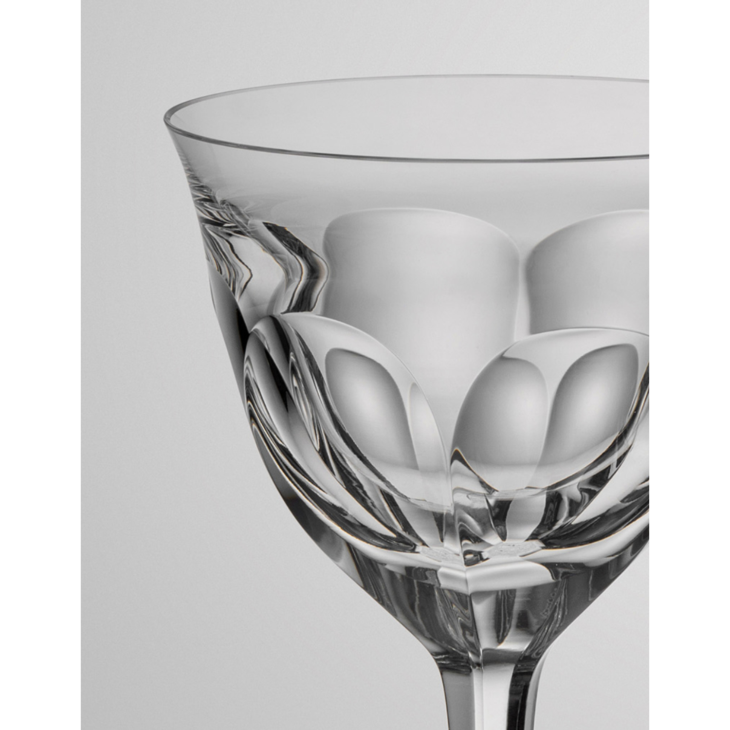Bohemian crystal sherry glass (65 ml) hand-cut by Moser