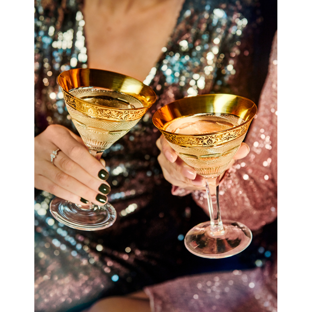 Bohemian crystal hand-cut martini or cocktail glass (150 ml) by Moser