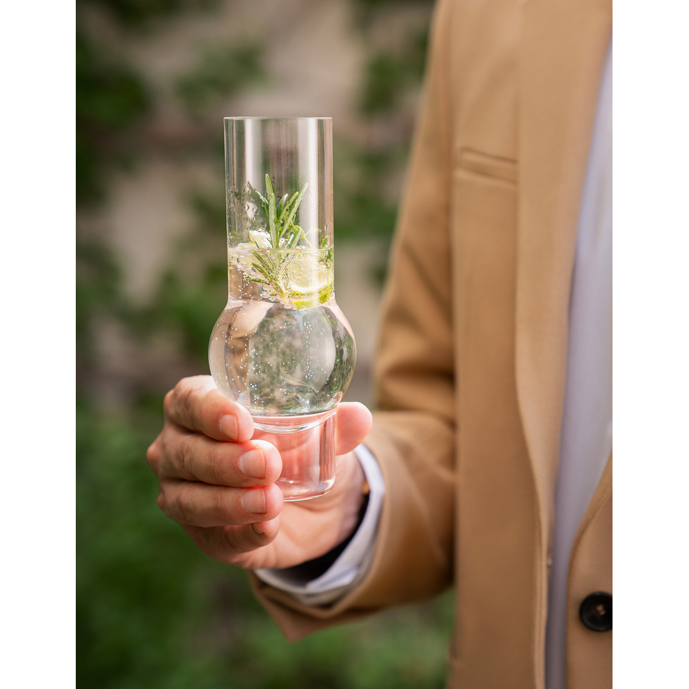 Crystal water glass 200 ml from Geo collection | Moser