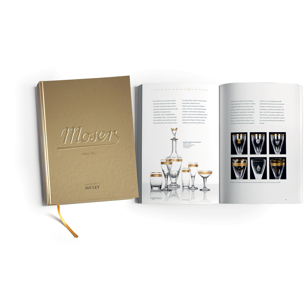 Moser Book with the history of Moser Glassworks