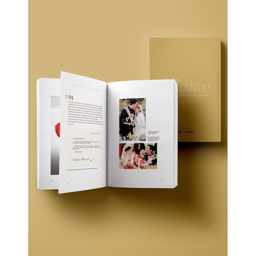 Moser Book with the history of Moser Glassworks