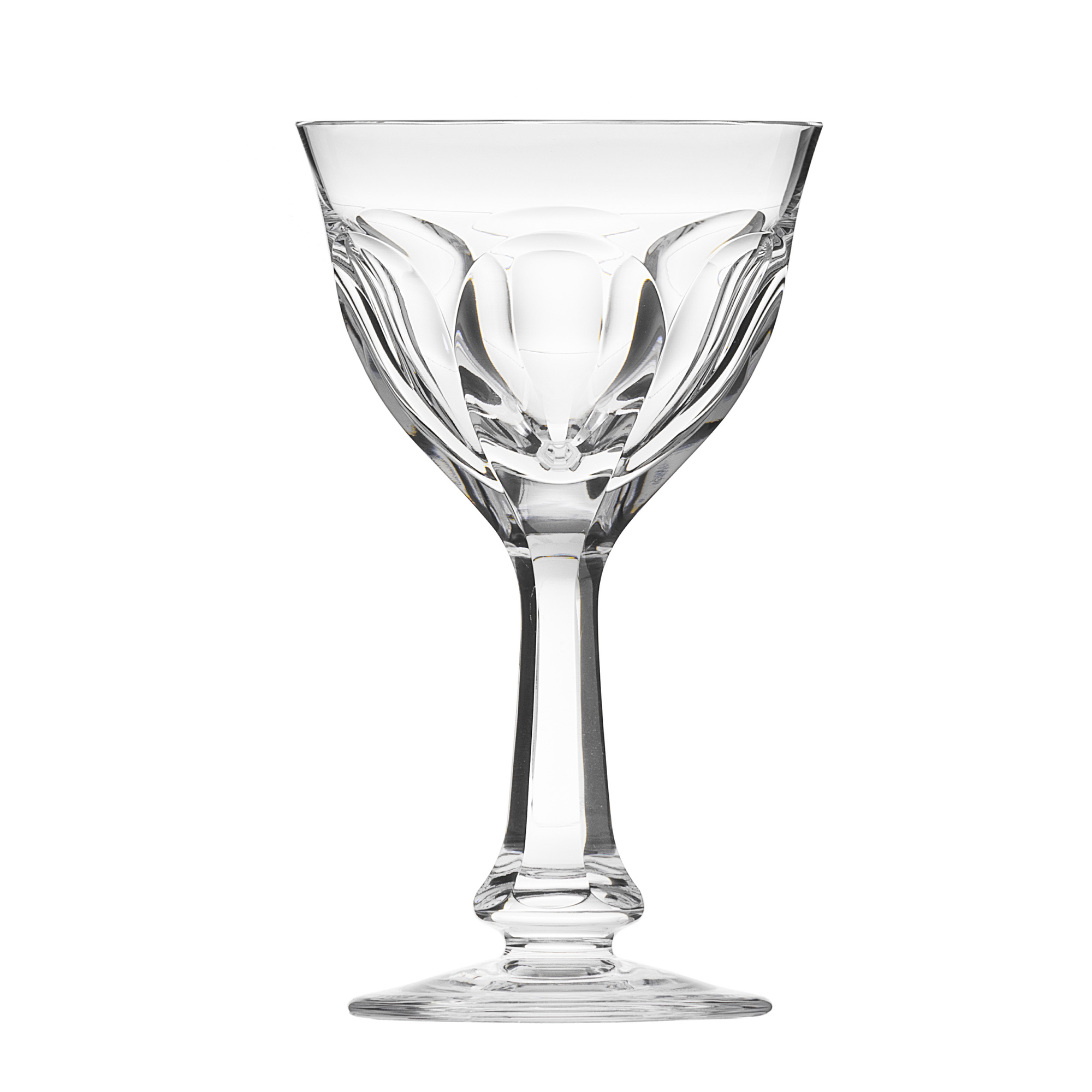 Bohemian crystal sherry glass (65 ml) hand-cut by Moser