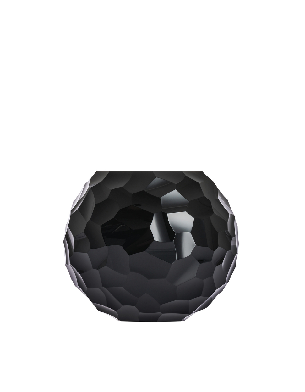 Hand-crafted Bohemian crystal vase Beaty with the decor of polished ...