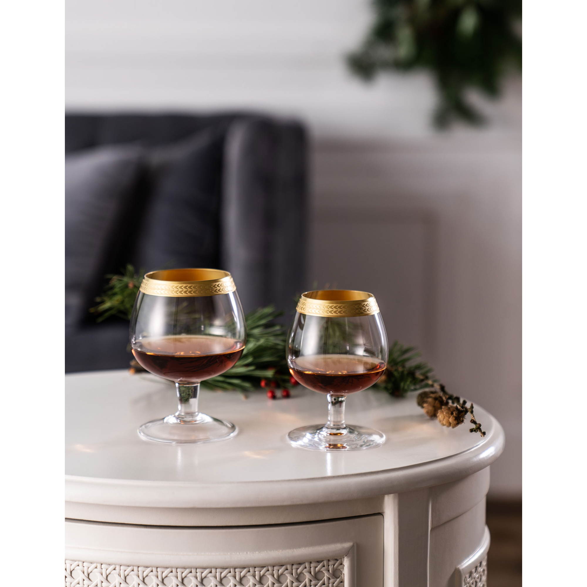 Moser with a gold décor from the Brandy & Cognac collection, 200 ml