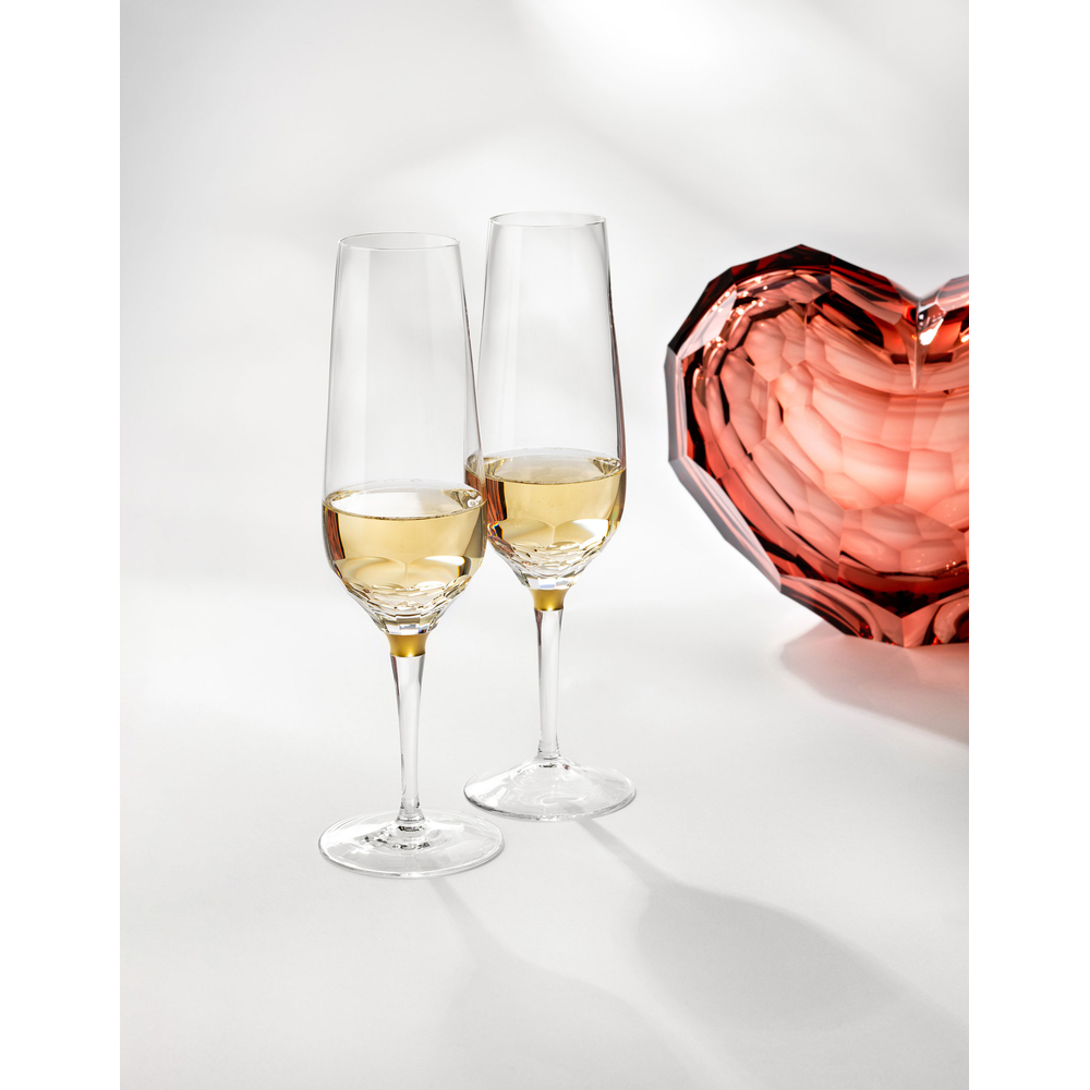 Cut champagne glass, 330 ml, from the Jewel Collection | Moser