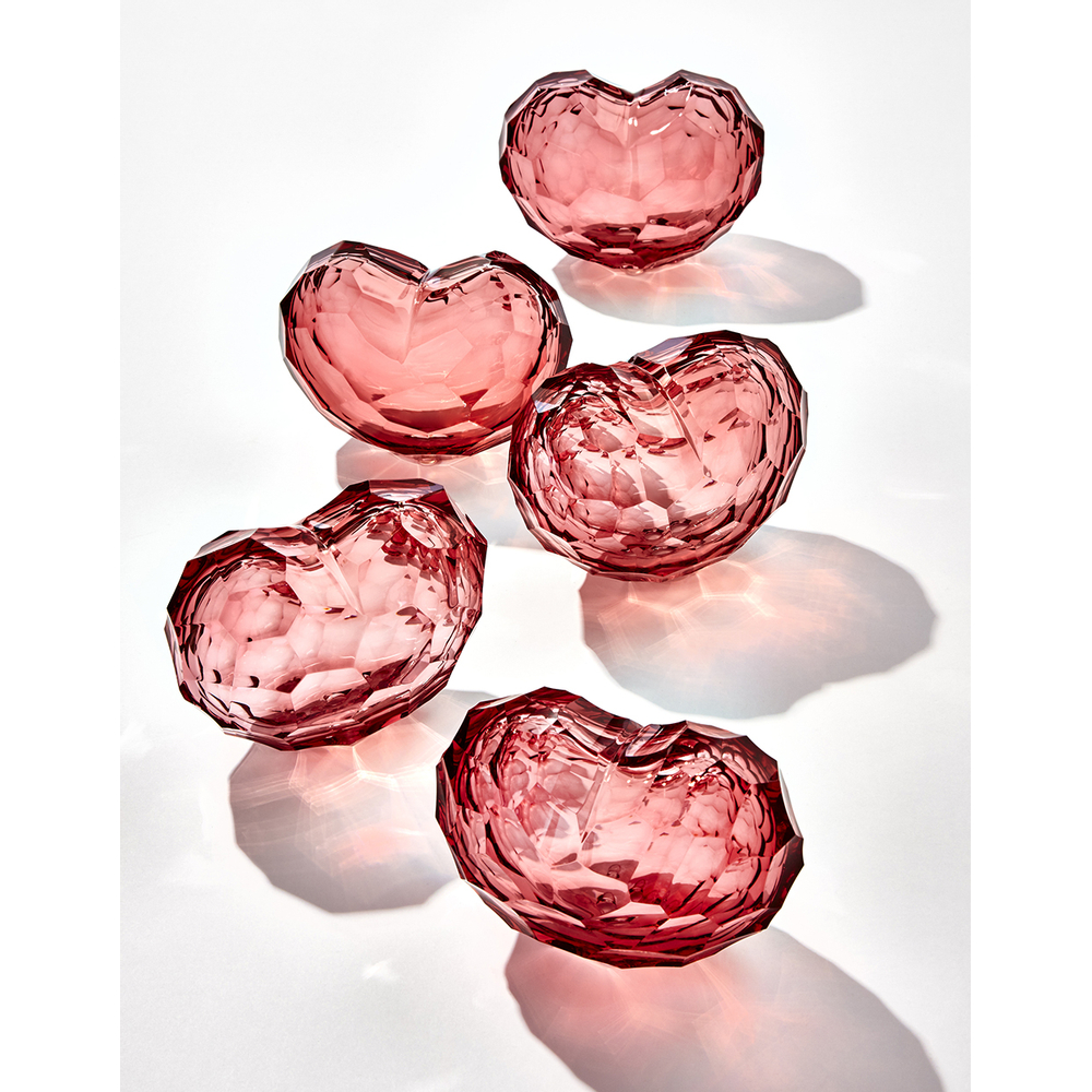 Bohemian cut crystal decoration Heart by Moser
