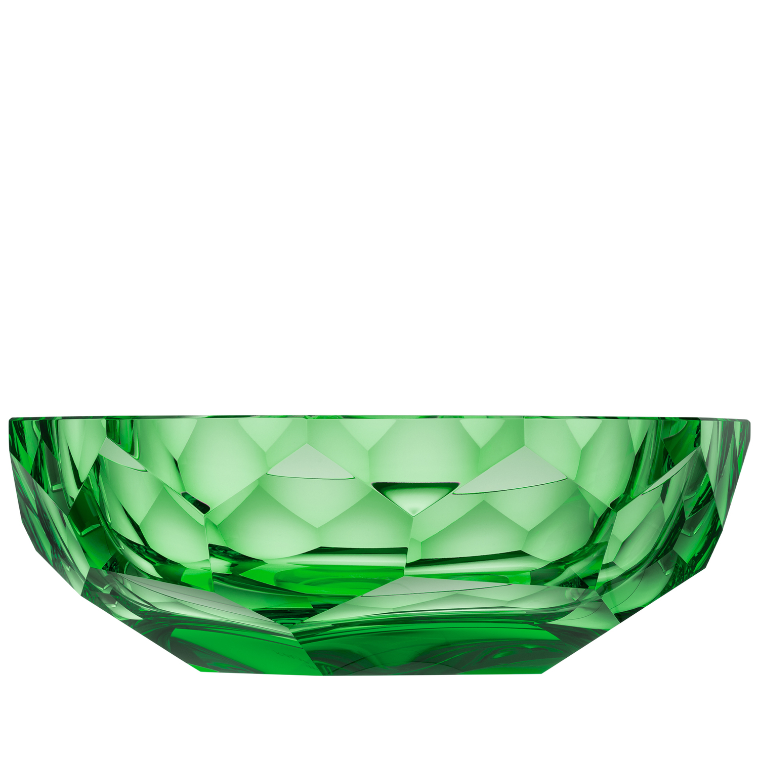 A cut crystal bowl (29 cm) | Cubism collection by Moser