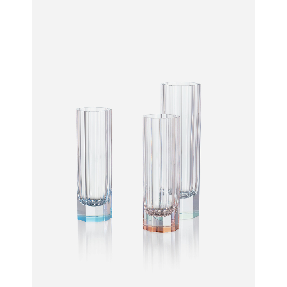 The Daisy vase (22 cm) made of hand-cut Moser crystal