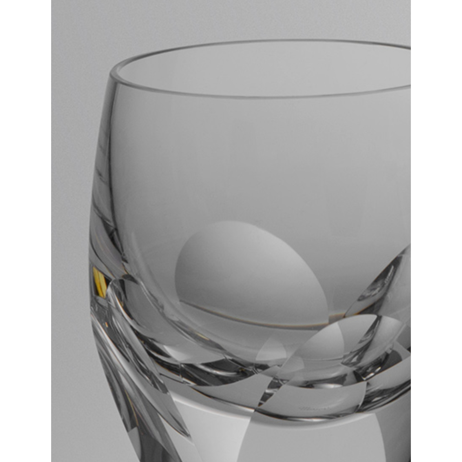 Bohemian crystal shot glass for spirits by Moser