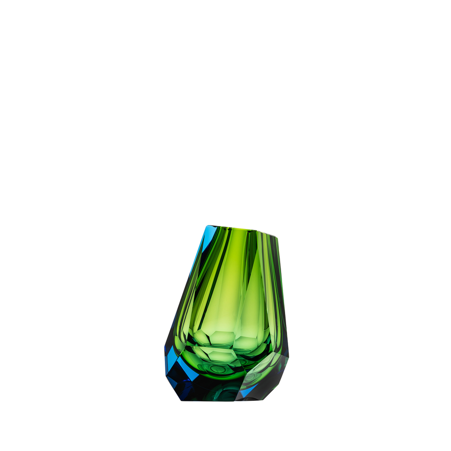 Hand-cut Bohemian crystal vase Pear by Moser
