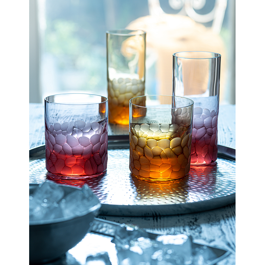 Gift set of 6 Bohemian crystal 370 ml whisky glasses by Moser