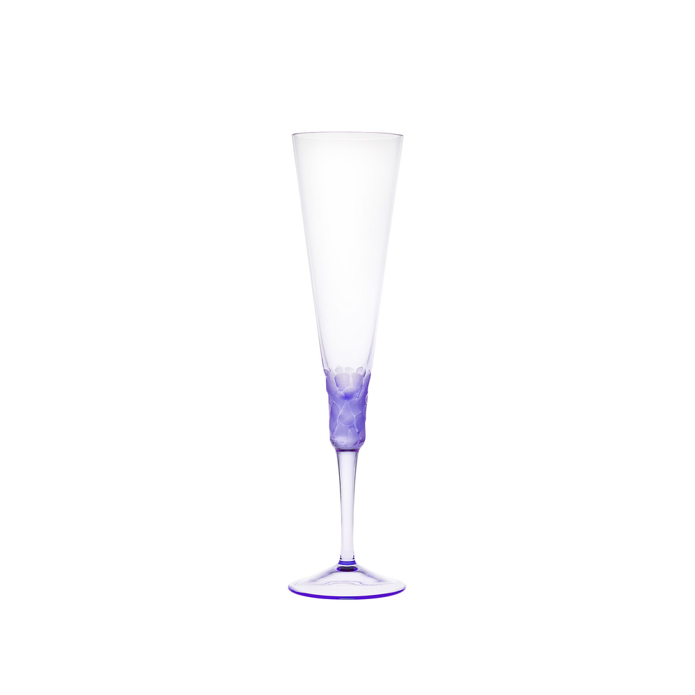Champagne flute glass 170 ml from the Fluent collection | Hand-cut ...