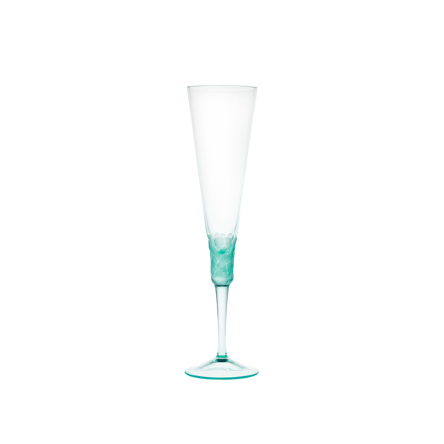 Champagne flute glass 170 ml from the Fluent collection | Hand-cut ...