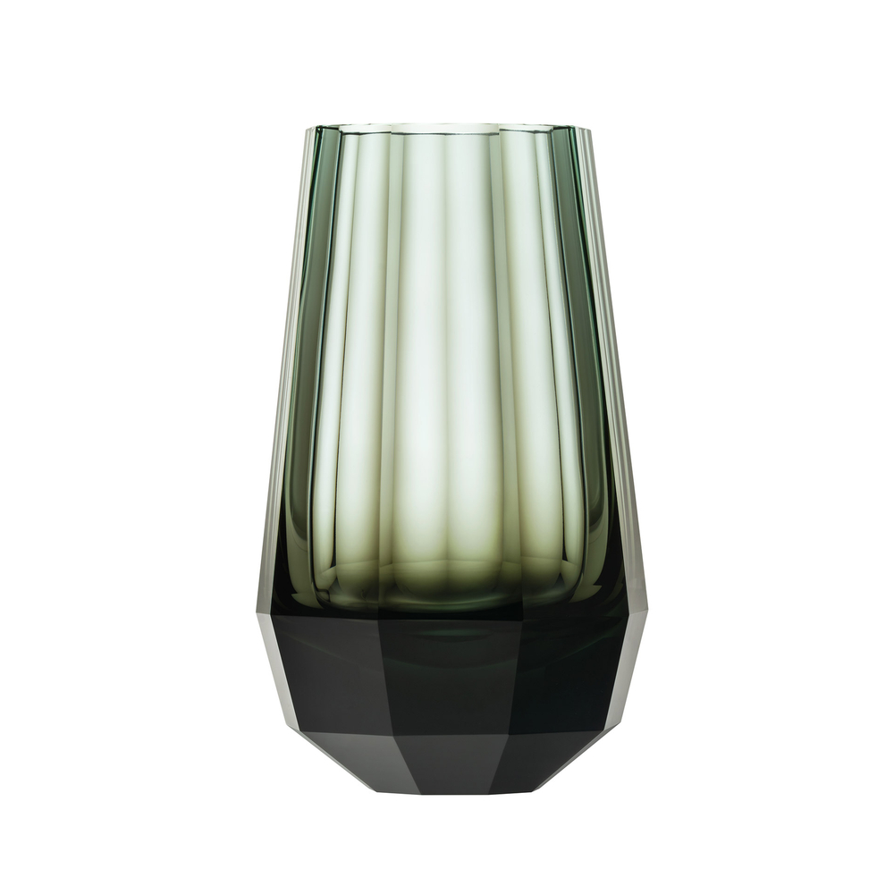 Hand-blown and hand-cut Drop vase from Moser, Carlsbad