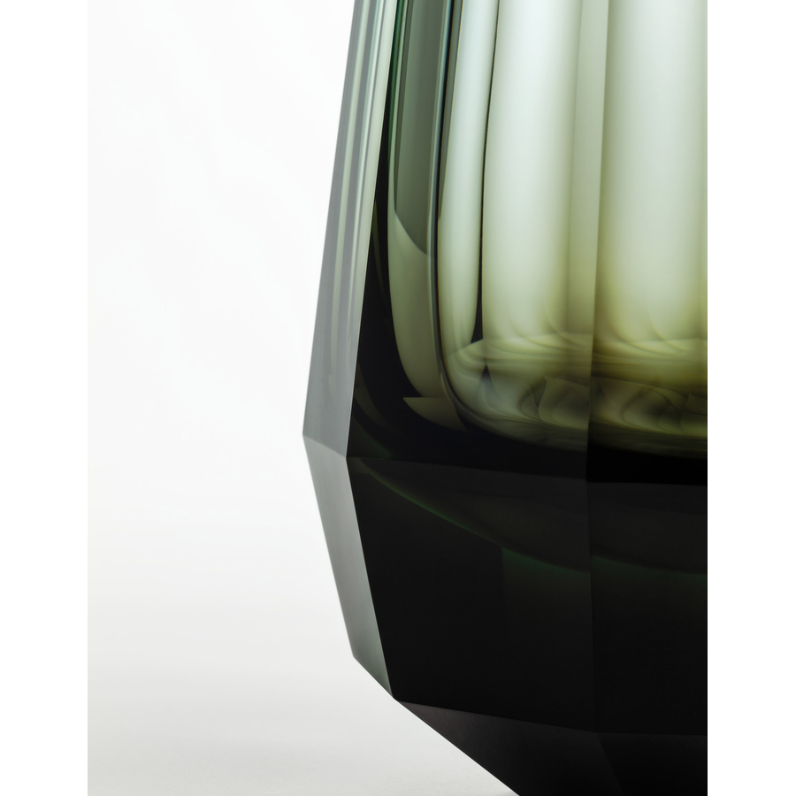 Hand-blown and hand-cut Drop vase from Moser, Carlsbad