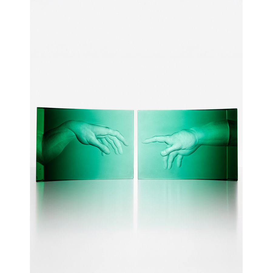 God's Touch, 18.5 cm, nephrite green